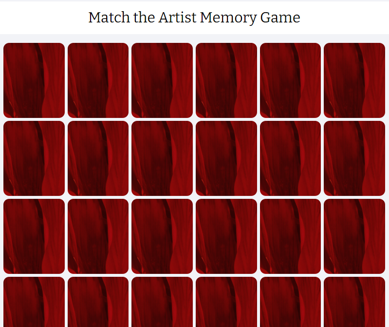 Match the Artist | Interacty project