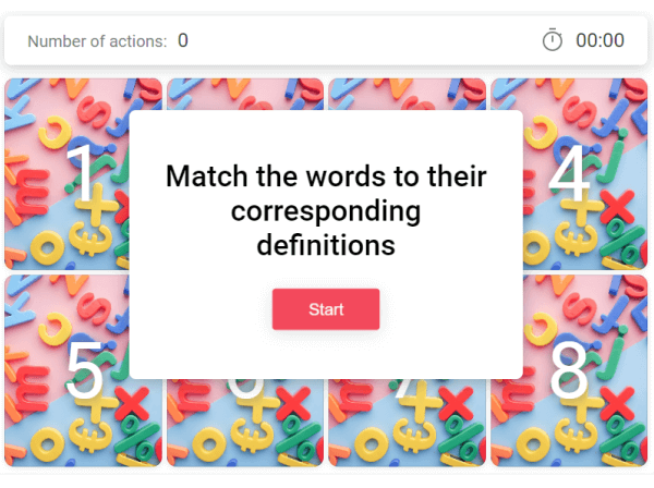 "B2 Level English Vocabulary Challenge" template